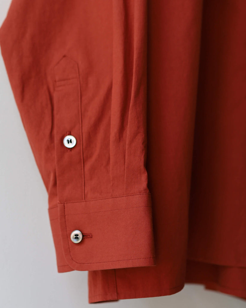 REVERBERATE BOX SHIRT "BRICK RED" -MORLS-