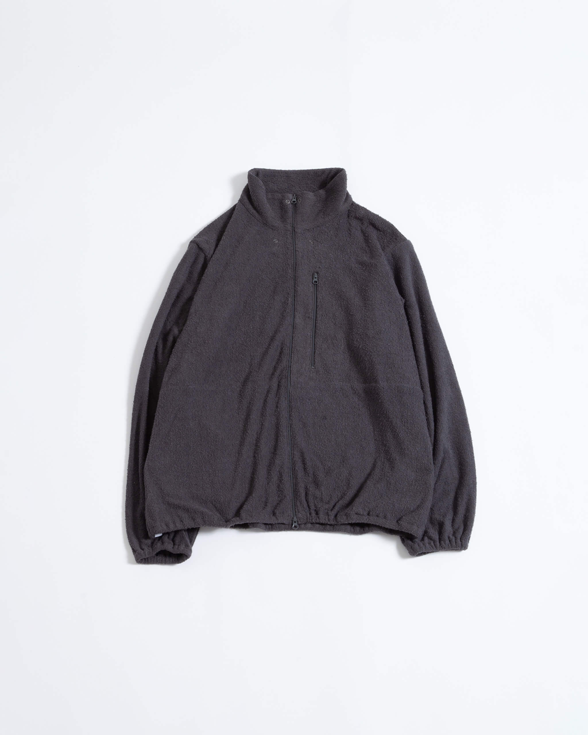 NOWHAW SAUNAS " サ " towel cloth zip jacket "charcoal gray" -MORLS-